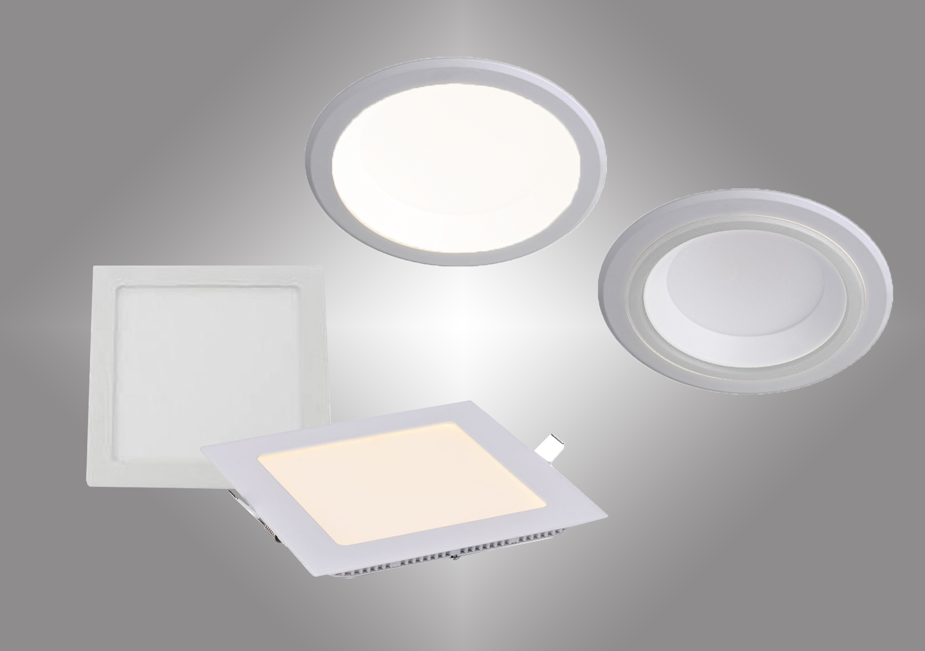 LED Recessed Ceiling panel downlights (Round/Square) - DT Construction ...